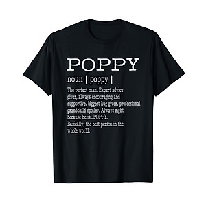 Poppy Definition Grandpa Father's Day Gifts - Men T-Shirt