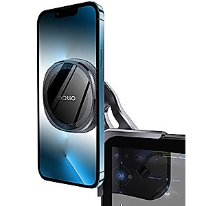 OQTIQ for Tesla Phone Mount for MagSafe Model 3 / Y Accessories Magnetic Car Phone Holder Flip Cover Design 360° Free Rotation for iPhone 14 13 12 Pro Max Mini All Phones Compatible with MagSafe Case
