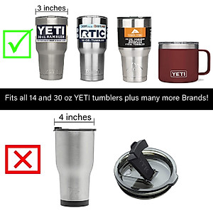 Replacement Lid Seals for YETI, RTIC, Beast, Ozark Trail, North, SIC 10, 14, 20, and 30 Ounce Stainless Steel Tumblers (14 or 30 Ounce Tumbler)