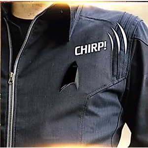 FAMETEK Star Trek Next Generation Bluetooth Communicator Badge - TNG Bluetooth ComBadge with Chirp Sound Effects, Microphone & Speaker – Star Trek Memorabilia, Gifts, Collectibles for StarTrek