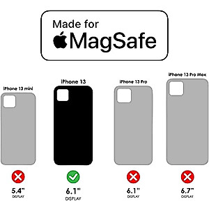 OtterBox Symmetry Case with MagSafe for iPhone 13 (NOT Mini/Pro/Pro Max) Non-Retail Packaging - Clear - Antimicrobial