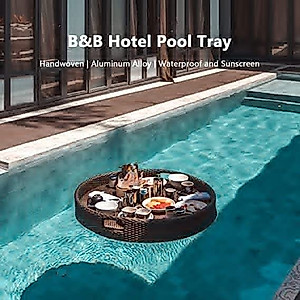Floating Tray, Floating Serving Trays, Pool Floating Bar for Adults, Drinks and Food Serving Tray for Pool Parties