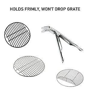 OLAMO Grid Gripper, Grill Gripper, BBQ Universal Grate Lifter, Grill Grid Lifter, Hot Plate Tongs, Cooking Gripper, BBQ Accessories, Grill Accessories, Grill Gripper