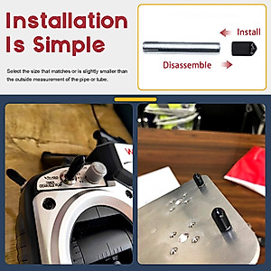 Hilitchi 48 Pcs Black Vinyl Flexible Pipe Post Bolt Screw Rubber Thread Protector Cover Pipe Post Rubber End Caps(1/4inch to 1 1/2inch)