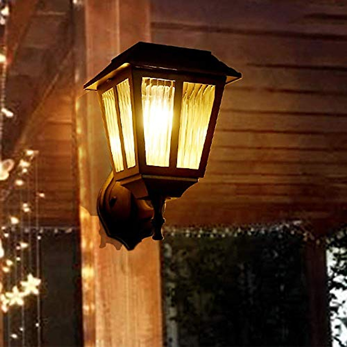 LUOFDCLDDD Wall Lamp，Solar Outdoor Terrace Home Body Induction Waterproof Ultra Bright Courtyard Garden Wall Lamp 10 22.5 28Cm