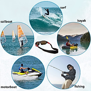 6 Pack Neoprene Glasses Straps Floating Sunglasses Eyeglass Strap Anti Slip Sports Safety Eyewear Retainer Holder for Adults Summer Water Sports Fishing Biking Hiking Rock Climbing Outdoor Adventures