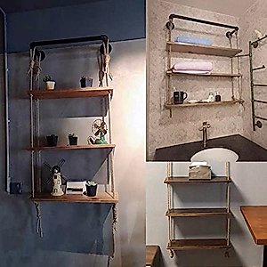 Gdrasuya10 Wall Mounted Bookshelf, Modern Wood Book Shelves,Wall Shelf Unit Bookshelf Hanging Wall Shelves Farmhouse Kitchen Bar Shelving