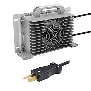 36V 18A Golf Cart Battery Charger for 36 Volt Club Car/Yamaha with Crowsfoot Style Connector Crows Foot Plug Waterproof IP68