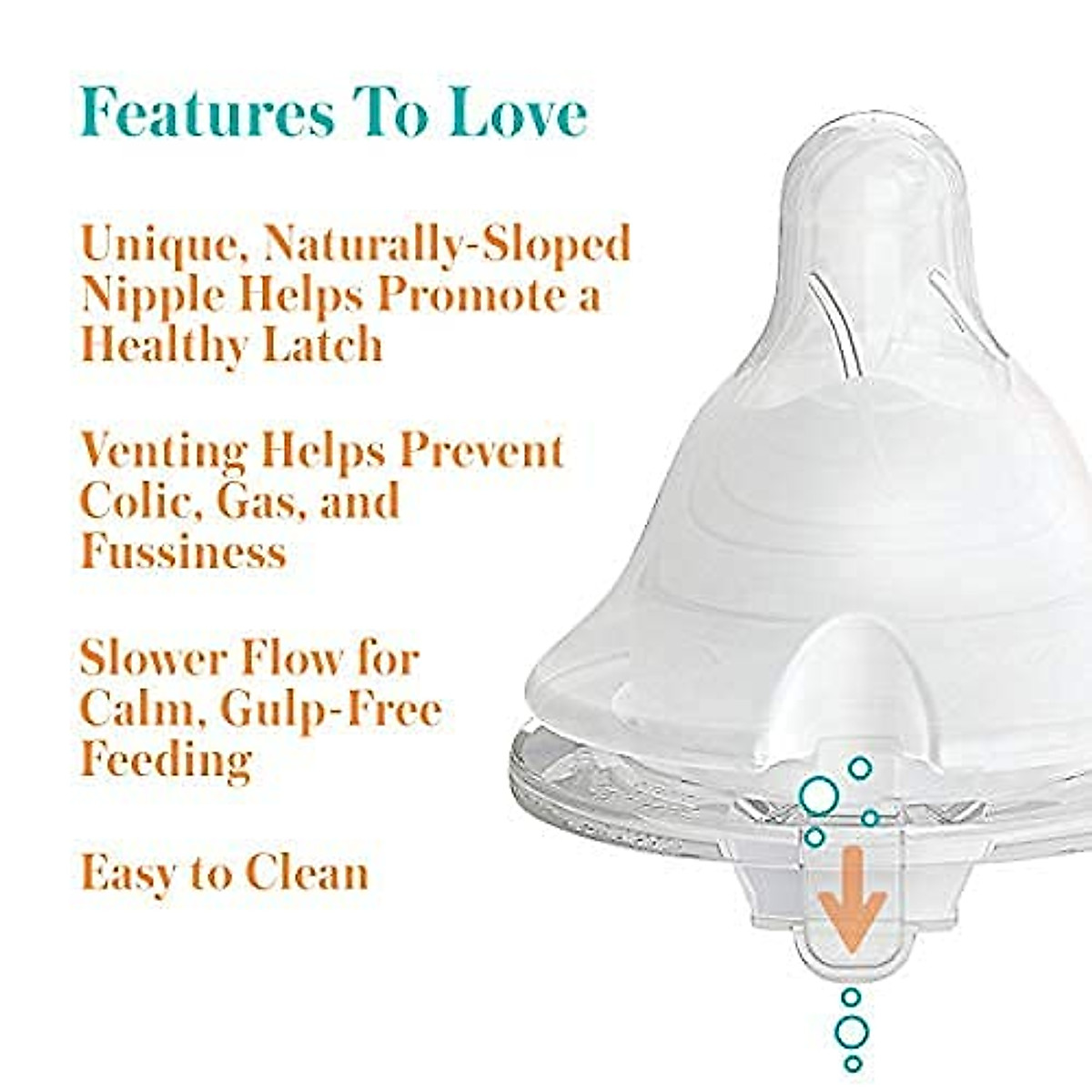 Evenflo Feeding Balance + Wide Neck Printed Bottles, 9oz 2pk, with Pacifier