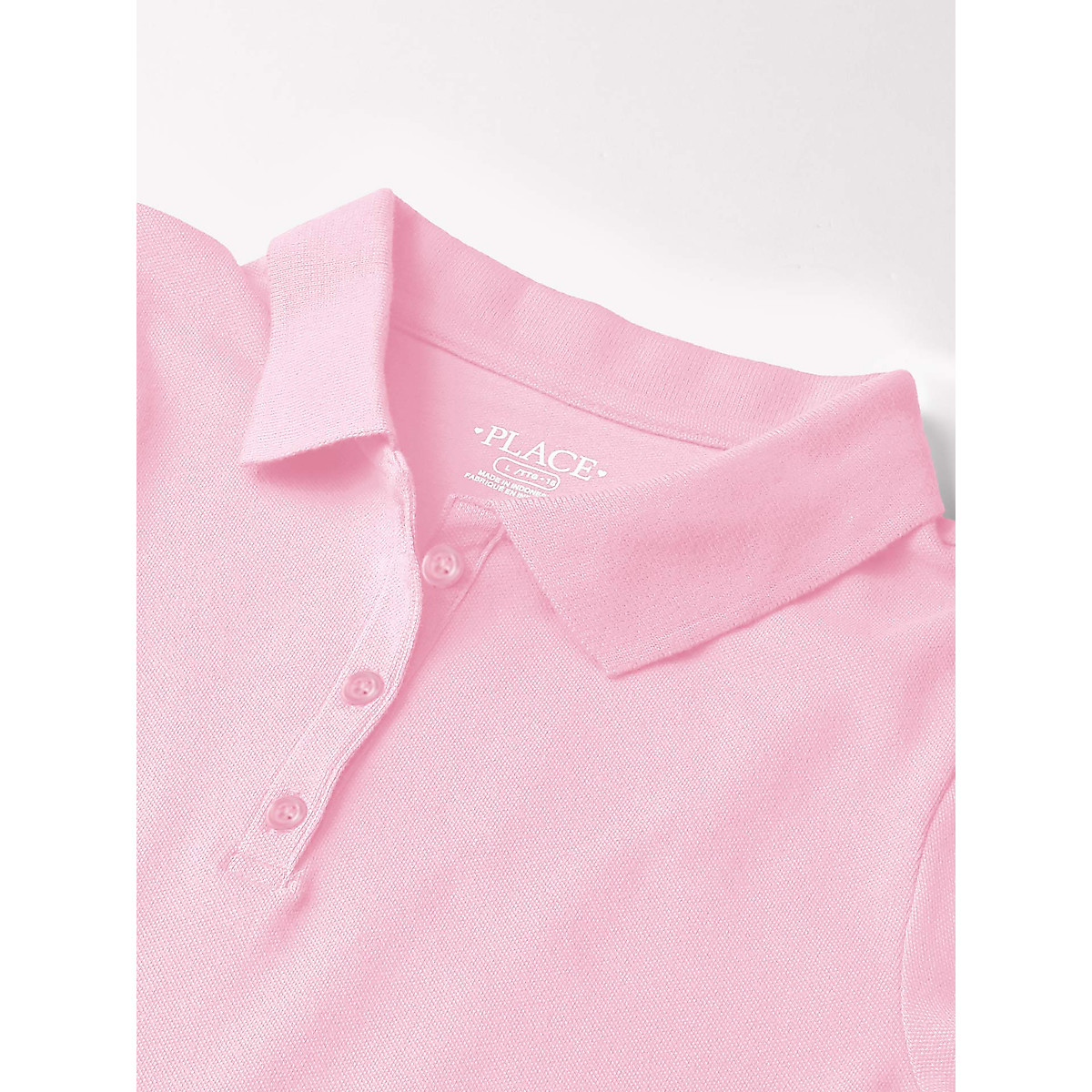 The Children's Place girls Uniform Pique Polo Shirt, Sparkle Pink, 7 8 US