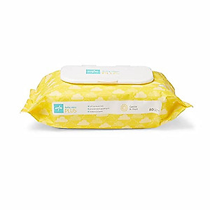 Medline Baby Wipes Plus, Super Soft and Premoistened, Hypoallergenic, 8 x 6 inches (15 pack)