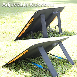 60W Foldable Solar Panel Monocrystalline,Aguei Solar Charger for Power Station,12V Battery,Solar Generator with Adjustable Kickstand and 3 USB for Outdoor Camping Vanlife RV Off Grid