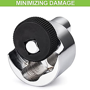 Spurtar Stud Remover Fit 1/4" to 3/4" (6 to 19mm) Bolt Extractor Nut Splitter With Knurled Roller and Cam Lock, Stud Extractor Tool For Broken Bolt Remover or Seized Studs