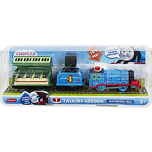 Thomas & Friends Motorized Toy Train Talking Gordon Engine with Sounds Phrases & Coal Tender for Preschool Pretend Play Kids Ages 3+ Years