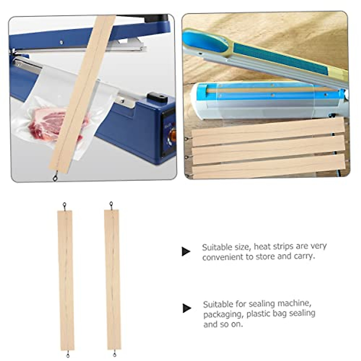 BESTonZON 8 Sets Sealing Machine Heating Wire Heating Element Vacuum Sealer Heating Seal Wire Sealer Replacement Heat Element Wire Sealing Machine Accessories Hand Pressure Sealing Line