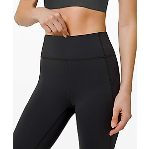 PHISOCKAT High Waist Yoga Pants Women with Pockets, Leggings for Women Tummy Control, Workout Leggings Black