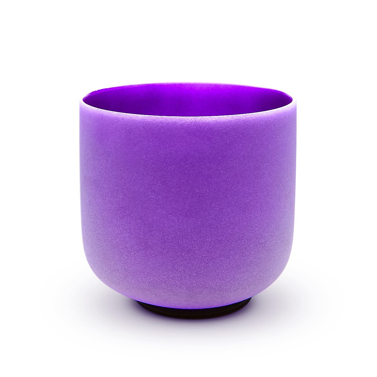 KVKA 8 Inch Purple B Note Crystal Singing Bowl Crown Chakra With Carrying Case,Suede Striker,Singing Bowl for Meditation, Yoga, Spiritual Healing and Body Healing