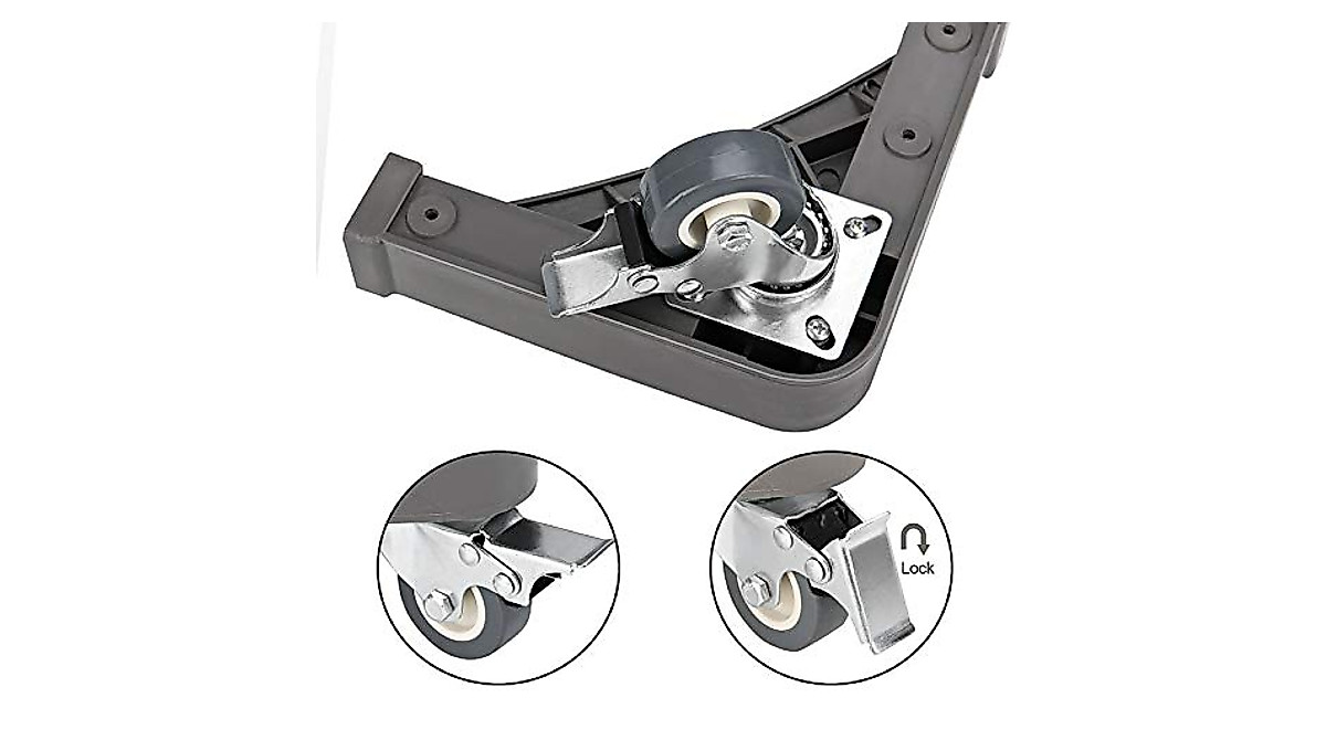 Heavy Duty Washing Machine Dolly - Adjustable & Locking Wheels