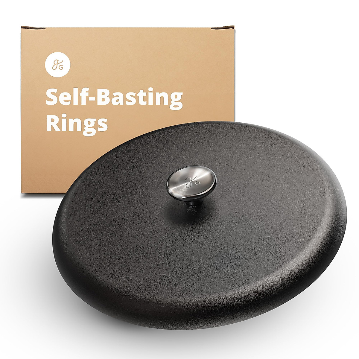 Greater Goods Cast Iron Lid - Pre-Seasoned Lid for a gG 10-inch Cast Iron Skillet, Griddle, and Dutch Oven, Designed in St. Louis