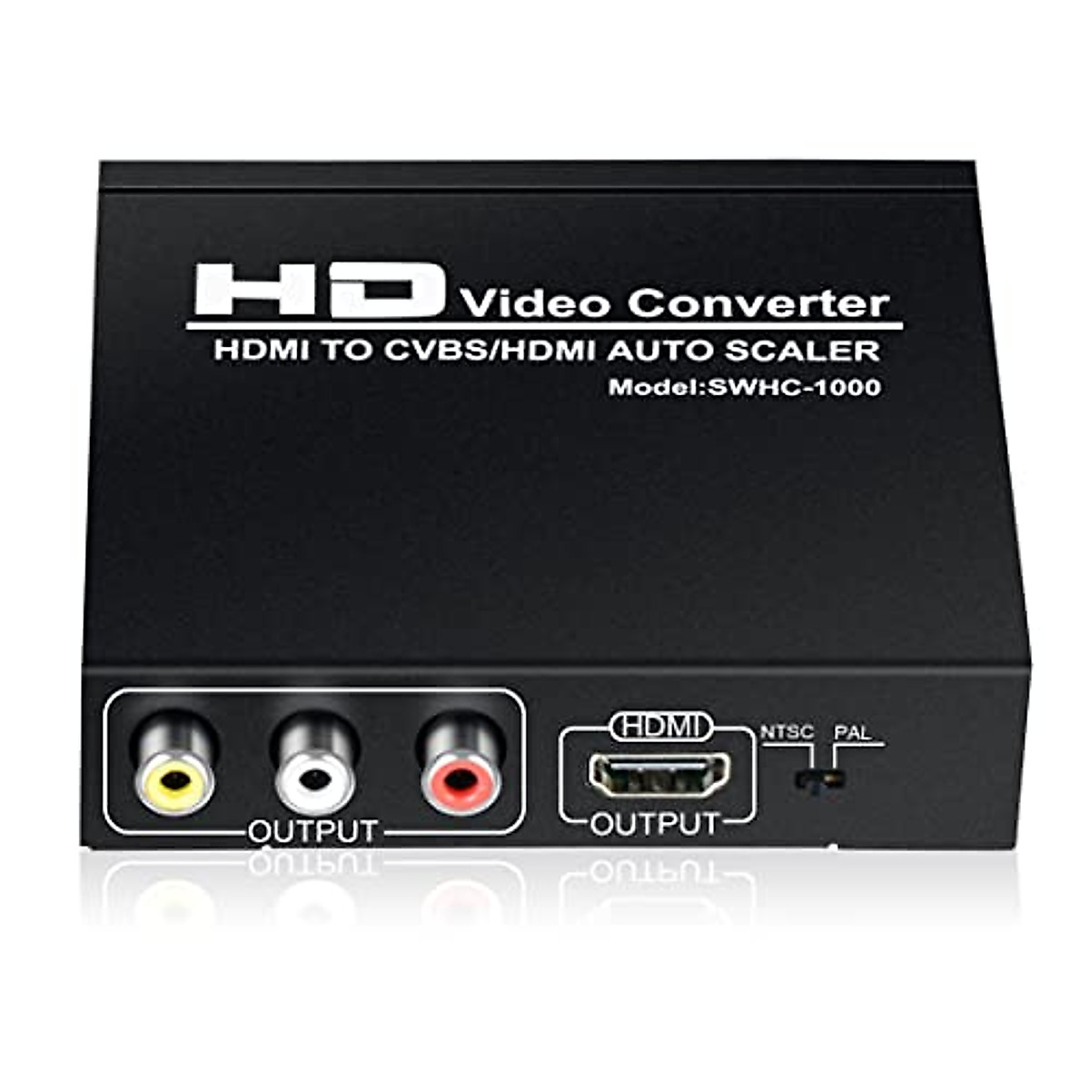 HDMI to RCA and HDMI Adapter Converter, NEWCARE HDMI to HDMI+3RCA CVBS AV Composite Video Audio Adapter/Splitter, with Power Adapter Support 1080P, PAL, NTSC, for HD TV, Older TV,Camera, Monitor, etc