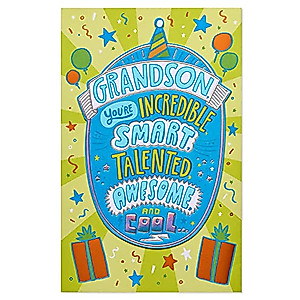 American Greetings Birthday Card for Grandson (Bragging About You)