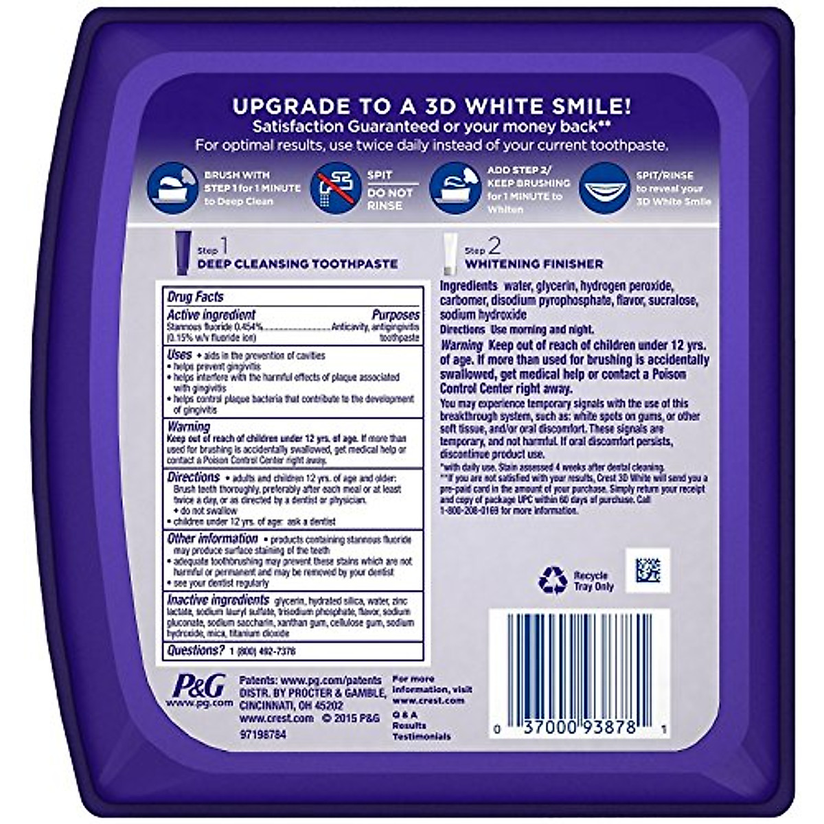 Crest Brilliance Daily Cleasning Toothpaste And Whitening Gel System - 4 Oz