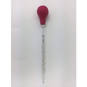 OESS Thick Glass Graduated Dropper Pipettes with Rubber Caps 10ml 4PCS