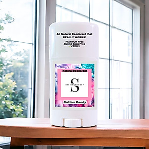 SĀF Deodorant All Natural Vegan, Plant Based Odor Buster,WHOLE BODY DEODORANT, SKIN BALM,ALUMINUM FREE, BAKING SODA FREE, GLUTEN FREE (COTTON CANDY)