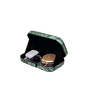 wydzrt Women's handbag Marble acrylic purse elegant evening clutch handbag crossbody bag (green)