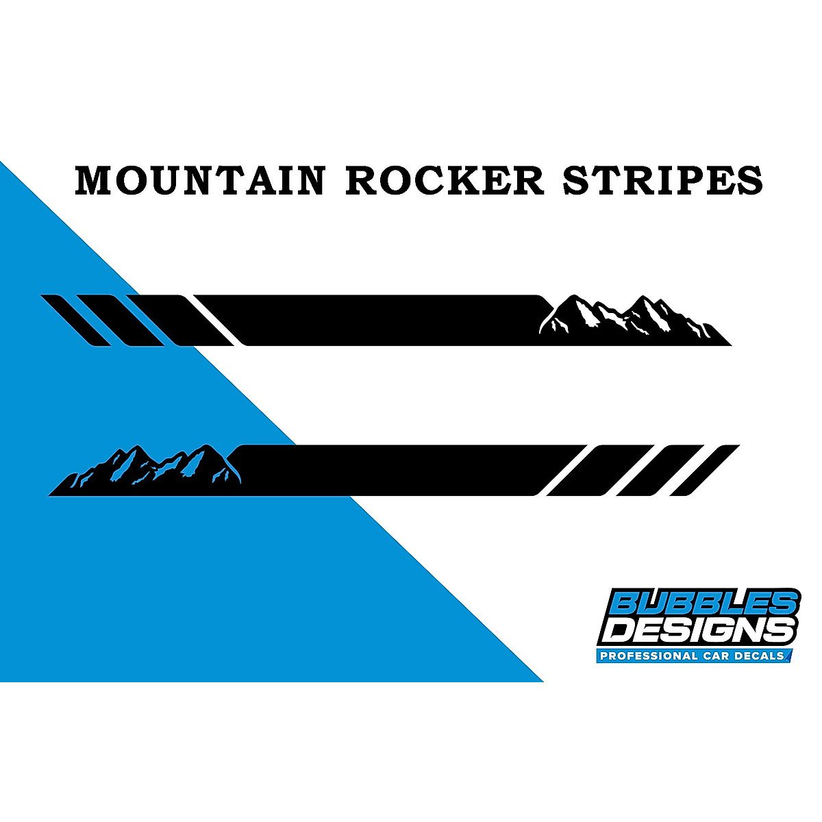 Mountain Stripes Decals Stickers Graphics Compatible with Ford F150 all Generations (2900B)