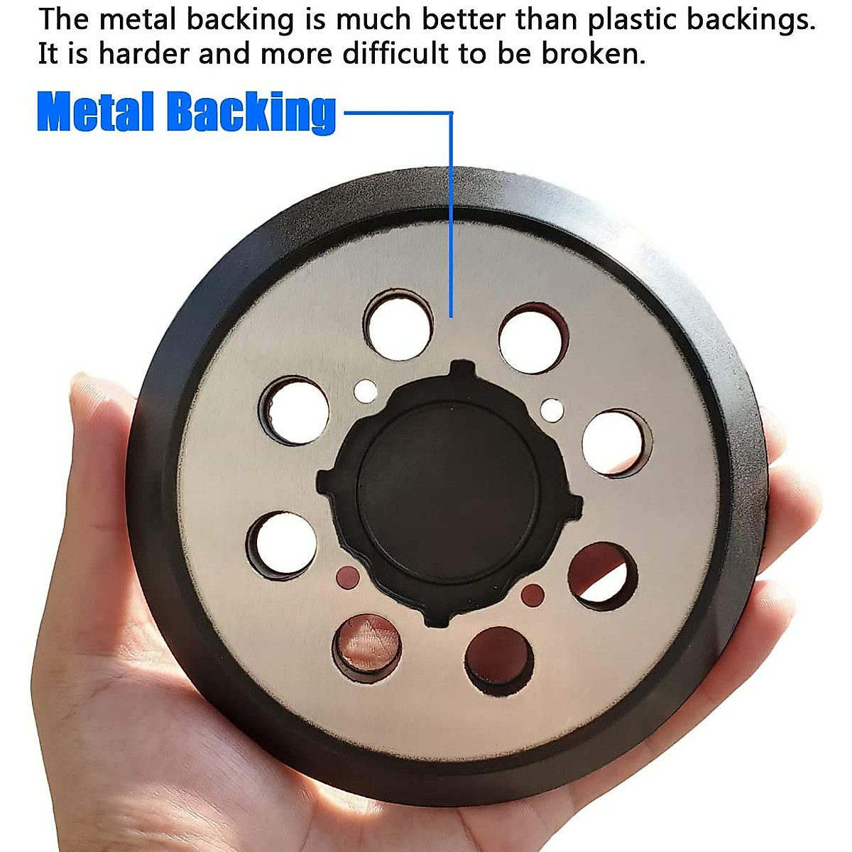 2 Pack 5 Inch 8 Hole Replacement Sander Pad for DeWalt DWE6423,DWE6423K, DWE6421,DWE 6421K, DCW210B Random Orbital Sander- Sanding Backing Pad