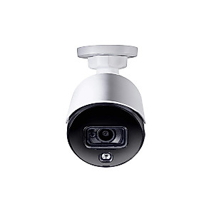 Lorex C581DA Indoor/Outdoor 2K 5MP Super Analog HD Active Deterrence Bullet Camera, 2.8mm, 135ft IR Night Vision, CNV, Works with D841/D841B Series, Only Camera, White (Renewed)