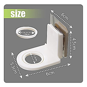 Shower Gel Bottle Rack Hook, Self Adhesive Wall Mounted No Drilling Shampoo Holder for Wall Bathroom Kitchen