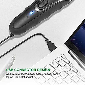 Lenink Charger Compatible with Wahl Aqua Blade Trimmer, USB Charging Cable Power Cord Replacement Compatible with Wahl Aqua Blade Stubble 9899-100,9899-804 Beard Trimmer