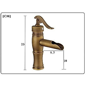 Kitchen Taps Basin Faucets Waterfall Bathroom Faucet Single Handle Basin Mixer Tap Bath Antique Faucet Brass Sink Water