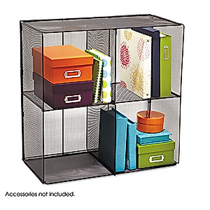 Safco 2172Bl Onyx Mesh Cube 28 1/2W X 14 1/2D X 28 1/2H Black