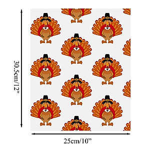 Fall Thanksgiving Halloween Christmas Heat Transfer Vinyl Rainbow Stripe Pattern Vinyl Vinyl Bundling Roll Soft Metal HTV Vinyl for Ironing Clothes and Other Fabrics Pattern Vinyl (A1-I, One Size)