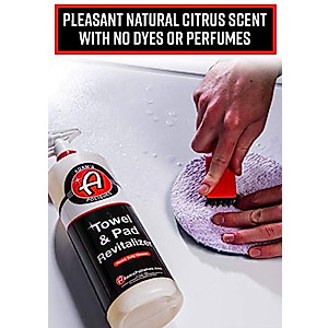 Adam's Microfiber Towel & Pad Cleaner - Keep Your Detailing Cloths, Applicators, & Pads Bright and Soft to Ensure a Scratch Free Surface - Tough on Grime, Gentle on Microfiber & Pads (Gallon)