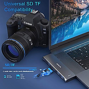 USB C Adapter for MacBook Pro/Air M1 M2 2021 2020 2019 2018,MOKiN USB C Hub MacBook Pro Accessories with 3 USB 3.0 Ports,USB C to SD/TF Card Reader and 100W Thunderbolt 3 PD Port