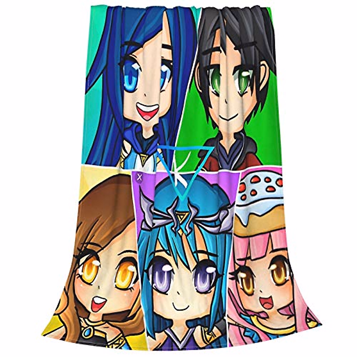 The Krew Its-Funneh All Protagonists Blankets Super Soft Warm Faux Fur Throw Blanket -Ultra-Soft Micro Fleece Blanket Twin, Warm, Lightweight, Pet-Friendly, Throw for Home Bed, Sofa & Dorm