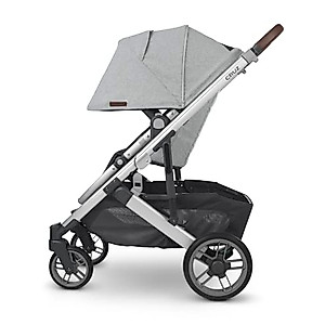 Cruz V2 Stroller - Stella (Grey Brushed mélange/Silver/Chestnut Leather) + MESA MAX - Jake (Charcoal)
