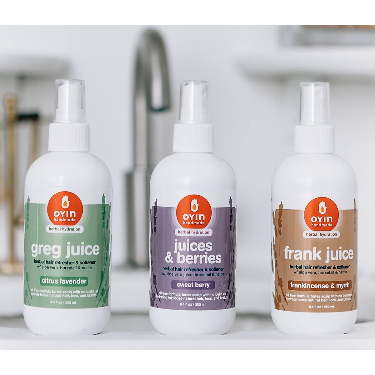 Oyin Handmade Greg Juice Herbal Leave-In Hair Tonic, 250ml