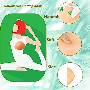 One Piece Triangle Silicone Breast Forms Mastectomy Prosthesis Bra Enhancer Inserts for Breast Cancer Patients