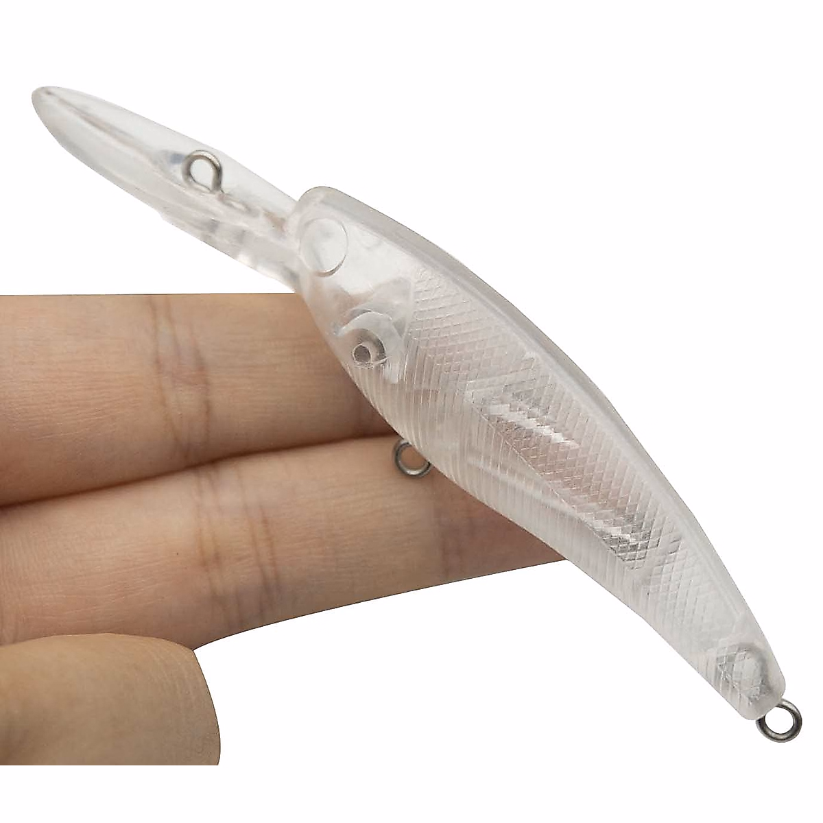 New 10PCS Unpainted Fishing Blanks Crankbait 9.2cm 6.9g topwater Artificial Bait Fishing Lures Blank Minnowbait Hard unpainted Artificial Bait Bodies DIY Fishing Tackle Spoons with Free Eye