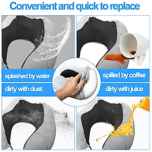 Neck Pillow Cover, Travel Neck Pillow Cover, Travel Neck Pillow Case Cover, U Shaped Neck Pillow Washable Cover, Airplane Pillow Cover (Only Pillow Covers, no Filler)