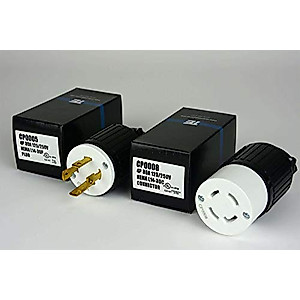 TEMCO NEMA L14-30P / L14-30R Plug Set 30A 125/250V Locking UL Listed / Generator