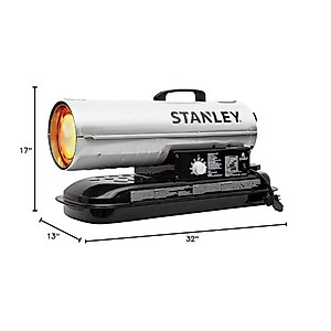 STANLEY 80,000 BTU Kerosene/Diesel Forced Air Heater with Thermostat