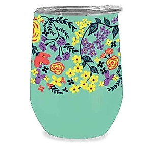 Wild Eye Designs Iceware Double Wall Vacuum Insulated Stemless Wine Cup 14 fl oz (green)