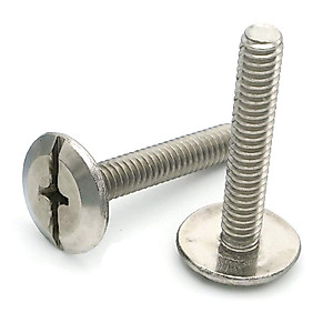 Hurricane Hardware Stainless Steel Phillips Combo Drive Stainless Steel Sidewalk Bolt Kit with Masonry Anchors - 24 Pieces