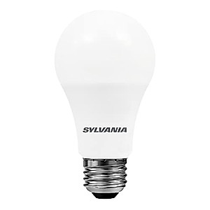 SYLVANIA LED Light Bulb, 75W Equivalent A19, Efficient 12W, Medium Base, Frosted Finish, 1100 Lumens, Soft White - 1 Pack (79291)